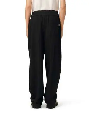 AMI Paris Wool Trousers With An Elasticated Waist
