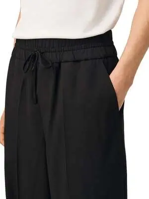AMI Paris Wool Trousers With An Elasticated Waist