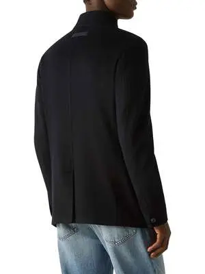 Zegna The Count Jacket In Cashmere Oasis - Black
