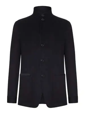 Zegna The Count Jacket In Cashmere Oasis - Black