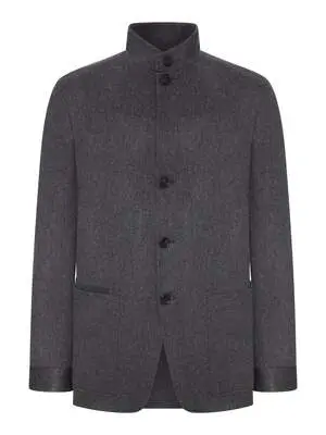 Zegna The Count Jacket In Cashmere Oasis - Gray