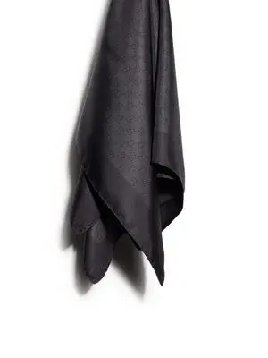 Gucci Printed Silk Twill Scarf - Black