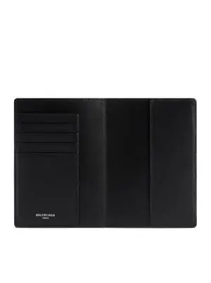 Balenciaga Men`s Passport Case - Black