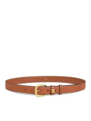Celine Vivienne 25mm Belt In Natural Calfskin - Tan