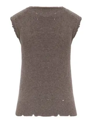 MAISON MARGIELA Distressed-effect Knit Vest
