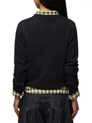 GANNI Wool Sweater With Teddy Graphic