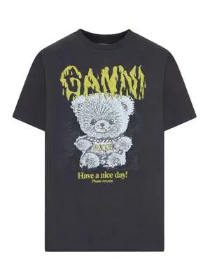 GANNI Graphic Print T-shirt
