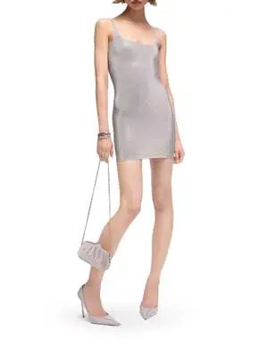 Gucci Stretch Nylon Jersey Dress With Crystals