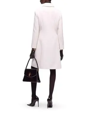 Gucci Wool Natté Coat With Double G Buttons