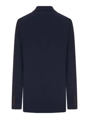 Dries Van Noten Navy Double-breasted Blazer