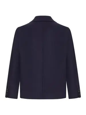 Dries Van Noten Navy Wool Single-breasted Blazer - Blue