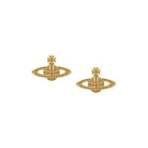 VIVIENNE WESTWOOD Mini Bas Relief Earrings - Gold