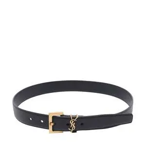Saint Laurent Cassandre Belt - Black