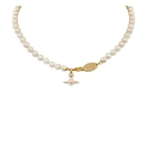 VIVIENNE WESTWOOD Simonetta Pearl Necklace - Gold