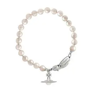 VIVIENNE WESTWOOD Simonetta Pearl Bracelet - Silver