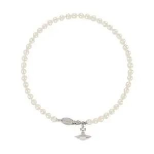 VIVIENNE WESTWOOD Simonetta Pearl Necklace - Silver