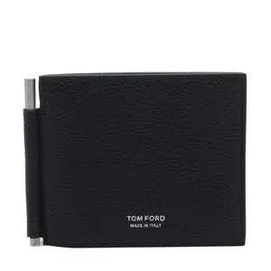 TOM FORD T Line Clip Wallet - Black