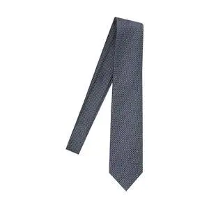 TOM FORD Geometric Pattern Tie - Blue