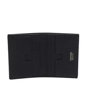 TOM FORD T Line Folding Cards Holder - Black