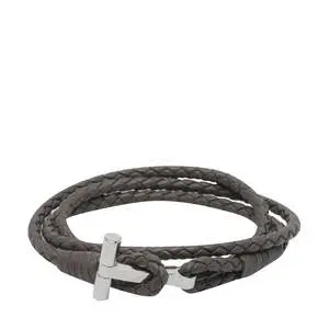 TOM FORD Tom Ford Men T Wrap Bracelet Gray