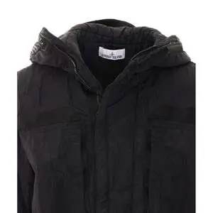 Stone Island Warp Rib Nylon-tb Logo Parka