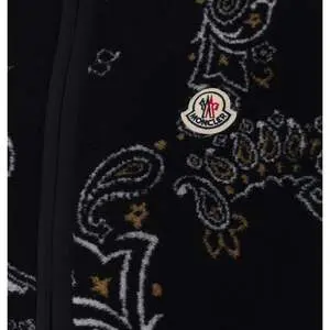 Moncler Paisley Print Teddy Reversible Vest With Logo