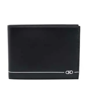 FERRAGAMO Micro Gancini Wallet - Black