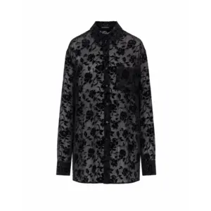 ANN DEMEULEMEESTER Silk Blend Shirt - Black