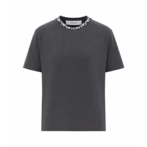 GOLDEN GOOSE Embellished Crewneck T-shirt - Gray