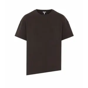 Loewe Asymmetric T-shirt With Mini Anagram Logo - Brown