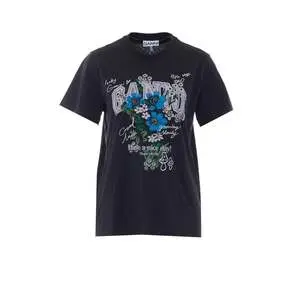 GANNI Flowers T-shirt