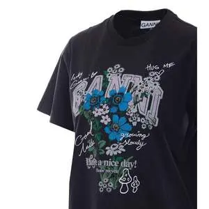 GANNI Flowers T-shirt