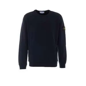 Stone Island Logo Sweatshirt - Blue