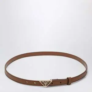 Prada Saffiano Leather Belt - Brown
