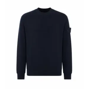 Stone Island Logo Sweatshirt - Blue