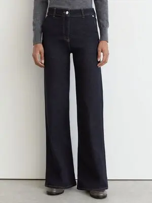 REISS Addie Cotton-lyocell Wide-leg Jeans