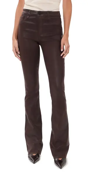 L'AGENCE Ruth Straight Coated Jeans