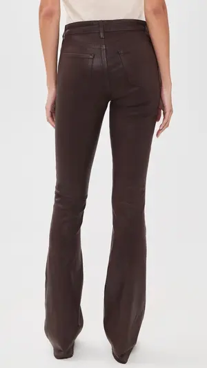 L'Agence Ruth Straight Coated Jeans