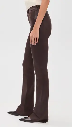L'Agence Ruth Straight Coated Jeans