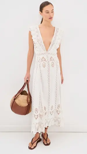 Johanna Ortiz Grace In The Open Fields Maxi Dress