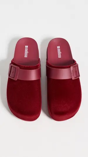 Melissa Cozy Velvet Clogs