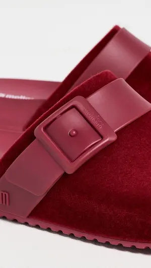 Melissa Cozy Velvet Clogs