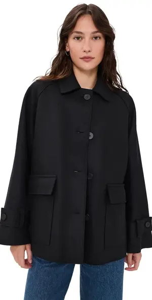 Harris Wharf London Raglan Wool Jacket