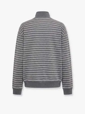 Miu Miu Striped Cotton Sweatshirt