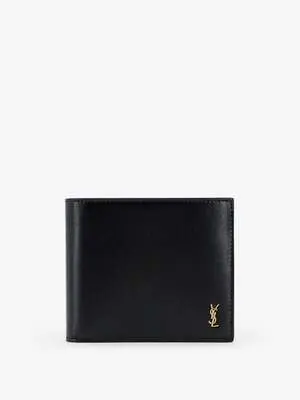 Saint Laurent Tiny Wallet In Hammered Leather - Multicolor