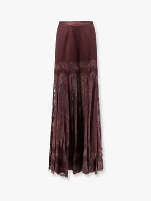 Zimmermann Valiant Silk And Lace Blend Long Skirt - Multicolor