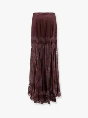Zimmermann Valiant Silk And Lace Blend Long Skirt