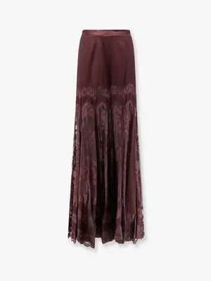 Zimmermann Valiant Silk And Lace Blend Long Skirt - Multicolor