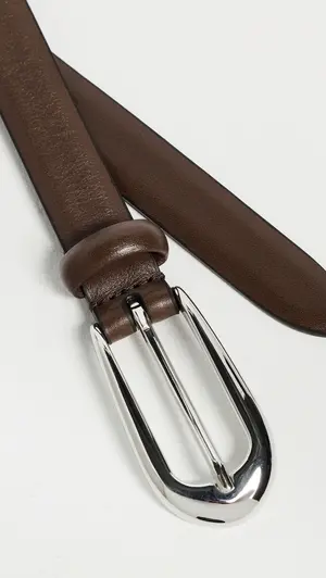 Anderson's Skinny French Calf Leather Belt