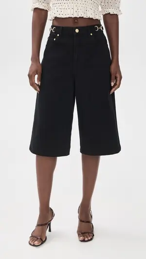 Ulla Johnson The Rowan Denim Shorts - Noir